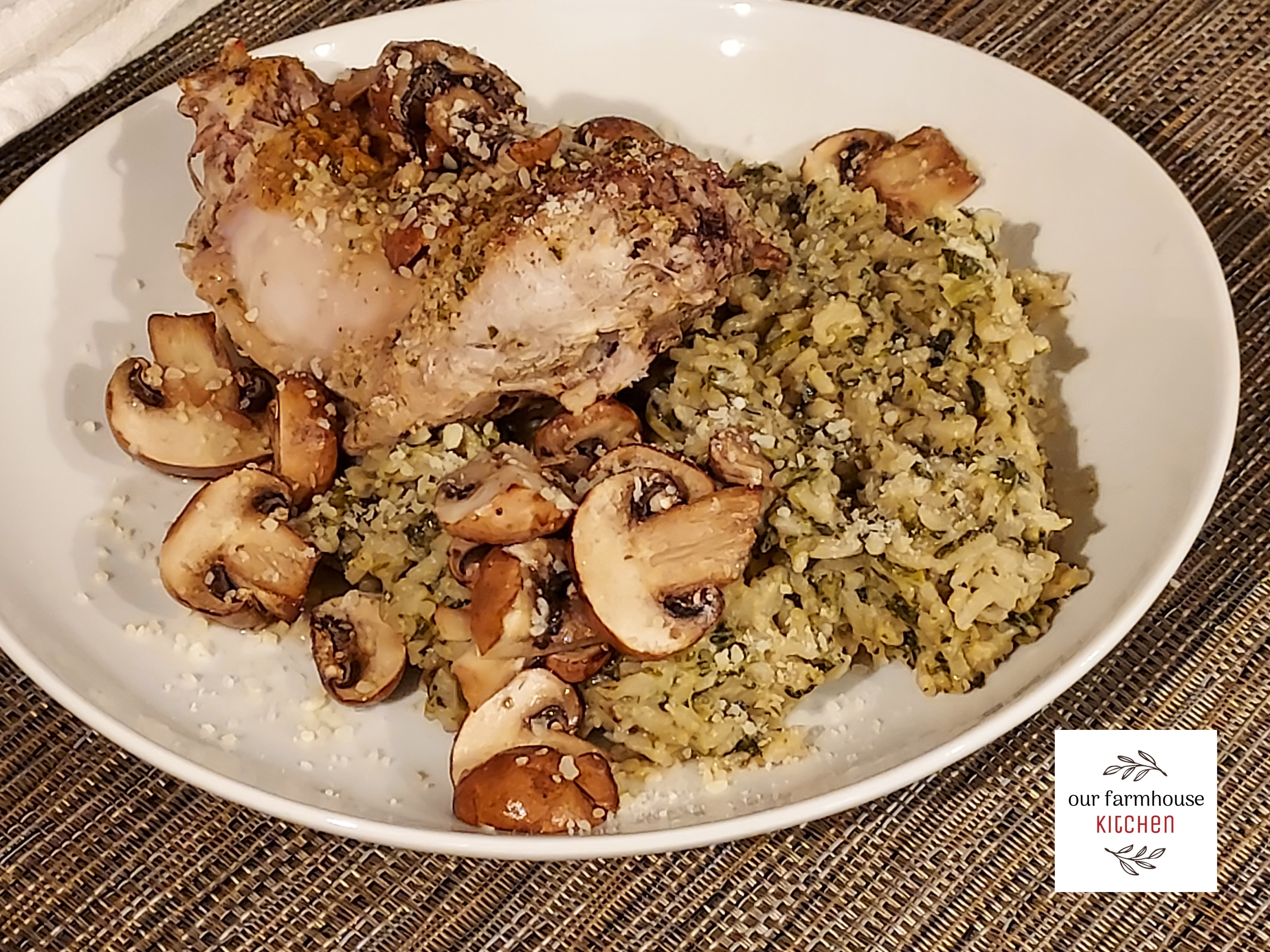 Roasted Rabbit with Mushrooms – Our Farmhouse Kitchen